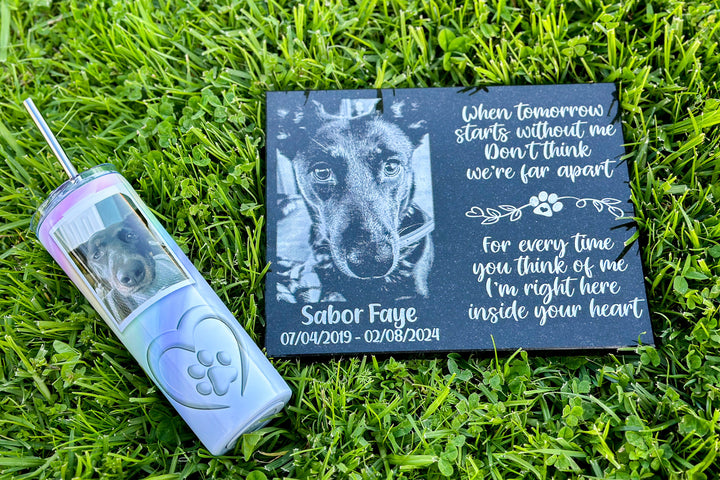 Unique Rainbow Bridge Pet loss Personalized Dog Memorial Plaque – My ...